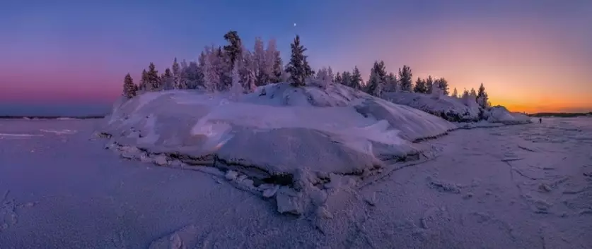 ความงามที่เป็นเอกลักษณ์ของ Ladoga ฤดูหนาวในเลนส์ของ Fedor Lashkov 8686_9