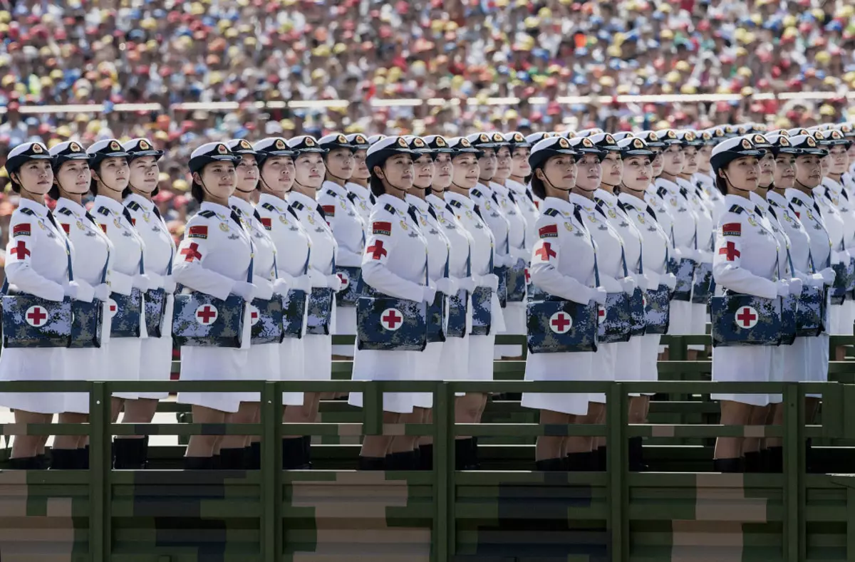 HD China World Crowd Crowd Art Military Performance Reality