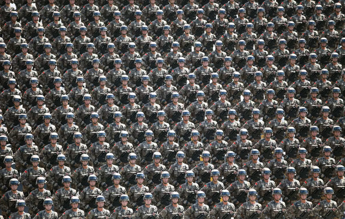 HD China Crowd World Crowd Art Kinerja Militer Realitas