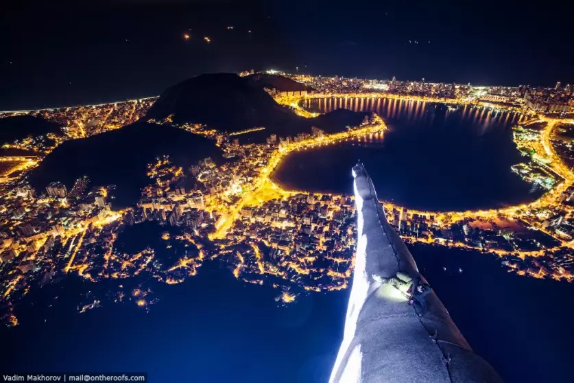 Photographer Vadim Makhorov ing sisih ndhuwur patung Kristus-Penungguhan ing Rio de Janeiro 9989_2